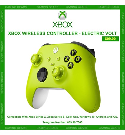 XBOX WIRELESS CONTROLLER - ELECTRIC VOLT - Gaming Gears - Best Gaming ...