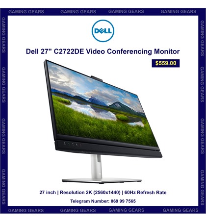 Dell 27" C2722DE Video Conferencing Monitor - Gaming Gears - Best ...