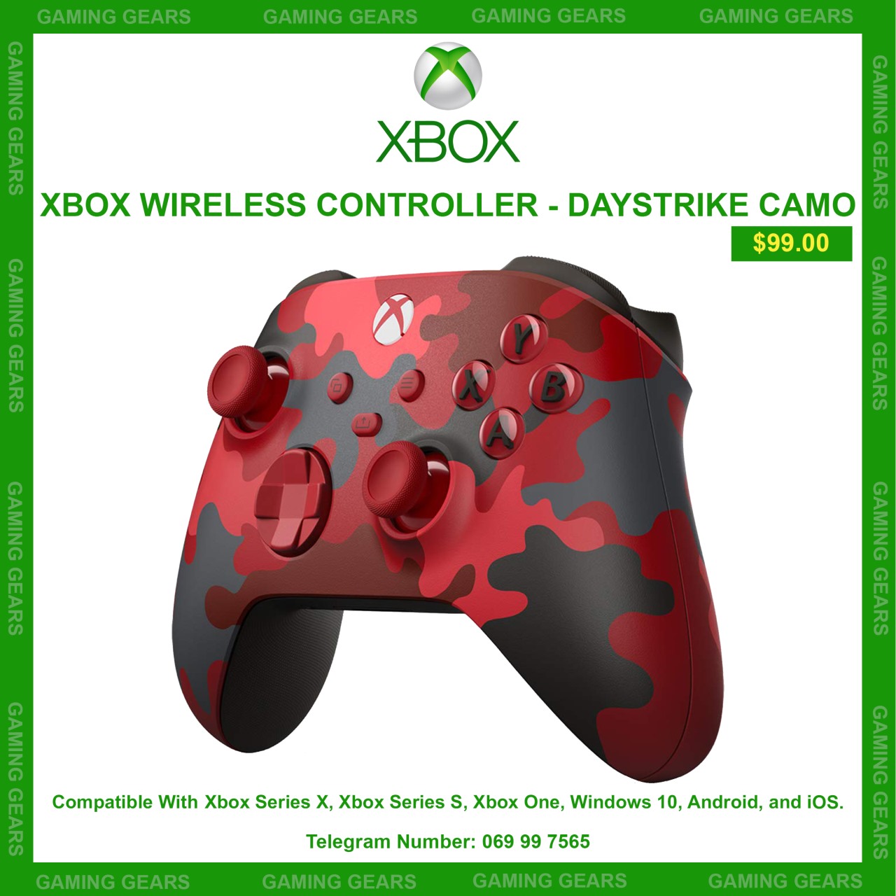 XBOX WIRELESS CONTROLLER - DAYSTRIKE CAMO - Gaming Gears - Best Gaming ...